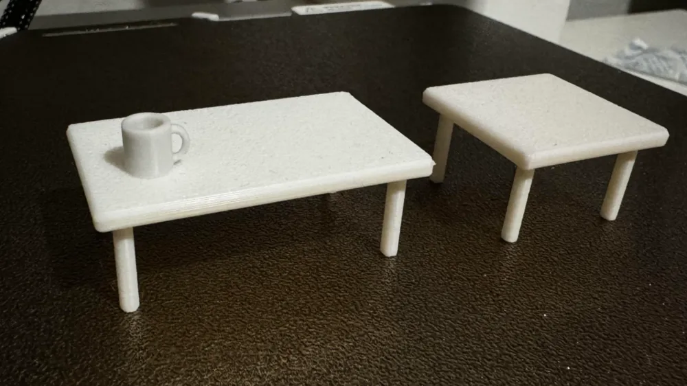 Miniature Dollhouse Rectangle Table by Serpandrew - MakerWorld