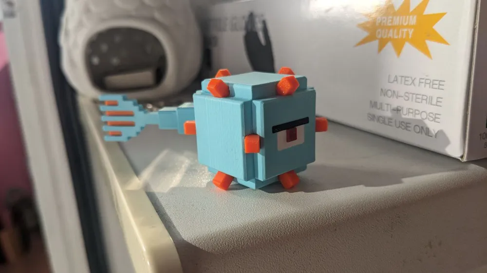 Minecraft Guardian Articulated by kirimba - MakerWorld