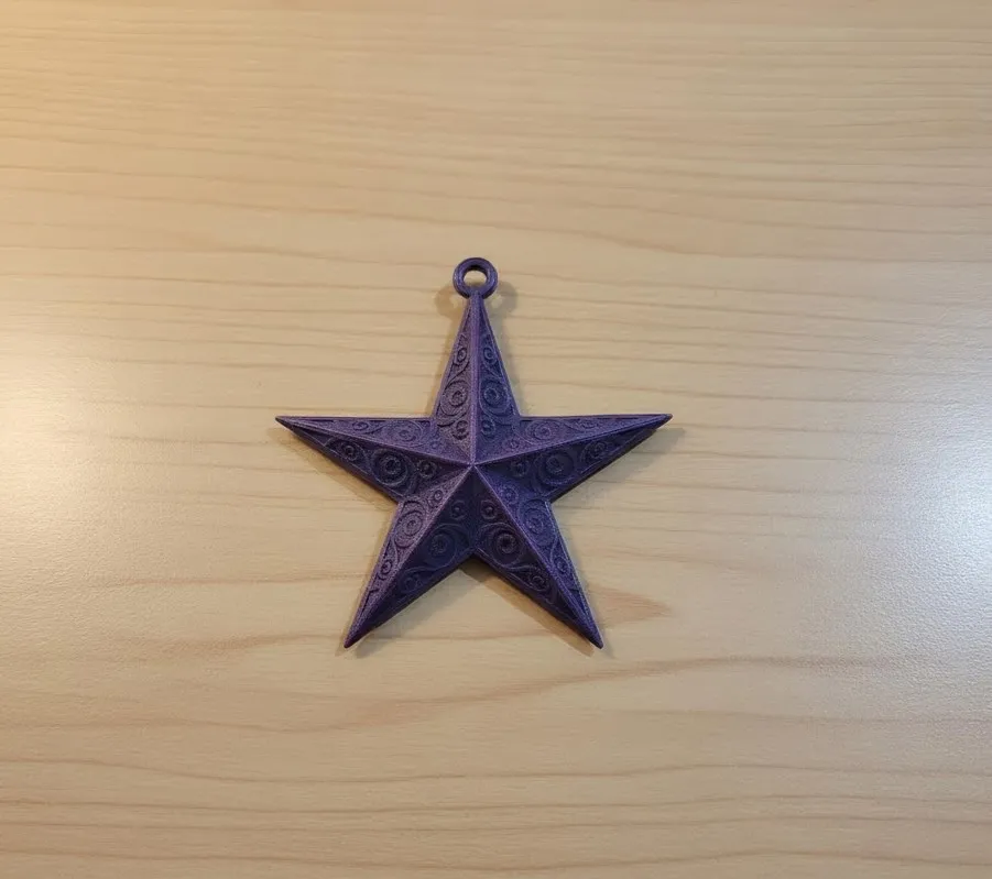 Christmas Tree Star Ornament - Free 3D Print Model - MakerWorld