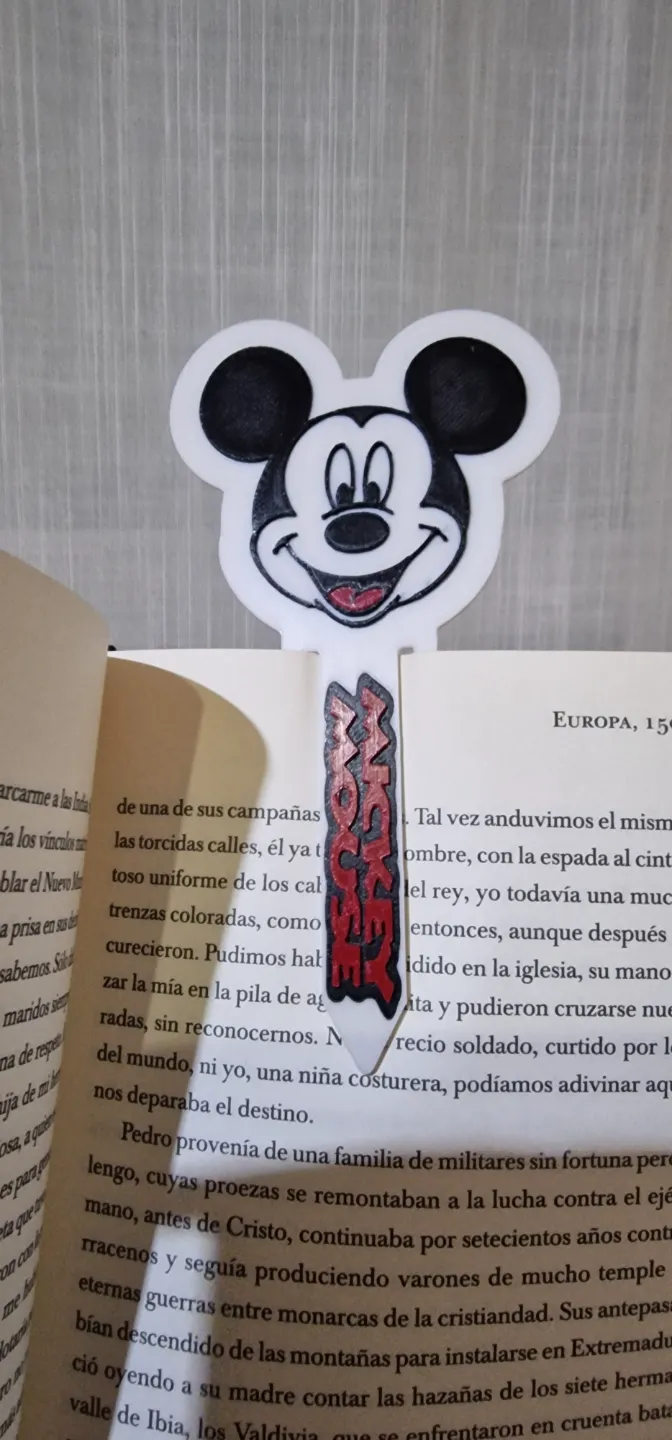 MICKEY MOUSE bookmark Marcador libros MICKEY MOUSE by darvil66 - MakerWorld
