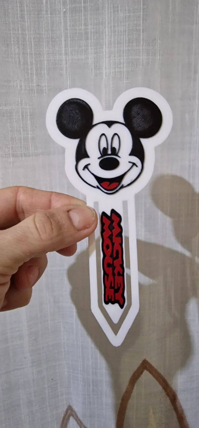 MICKEY MOUSE bookmark Marcador libros MICKEY MOUSE by darvil66 - MakerWorld