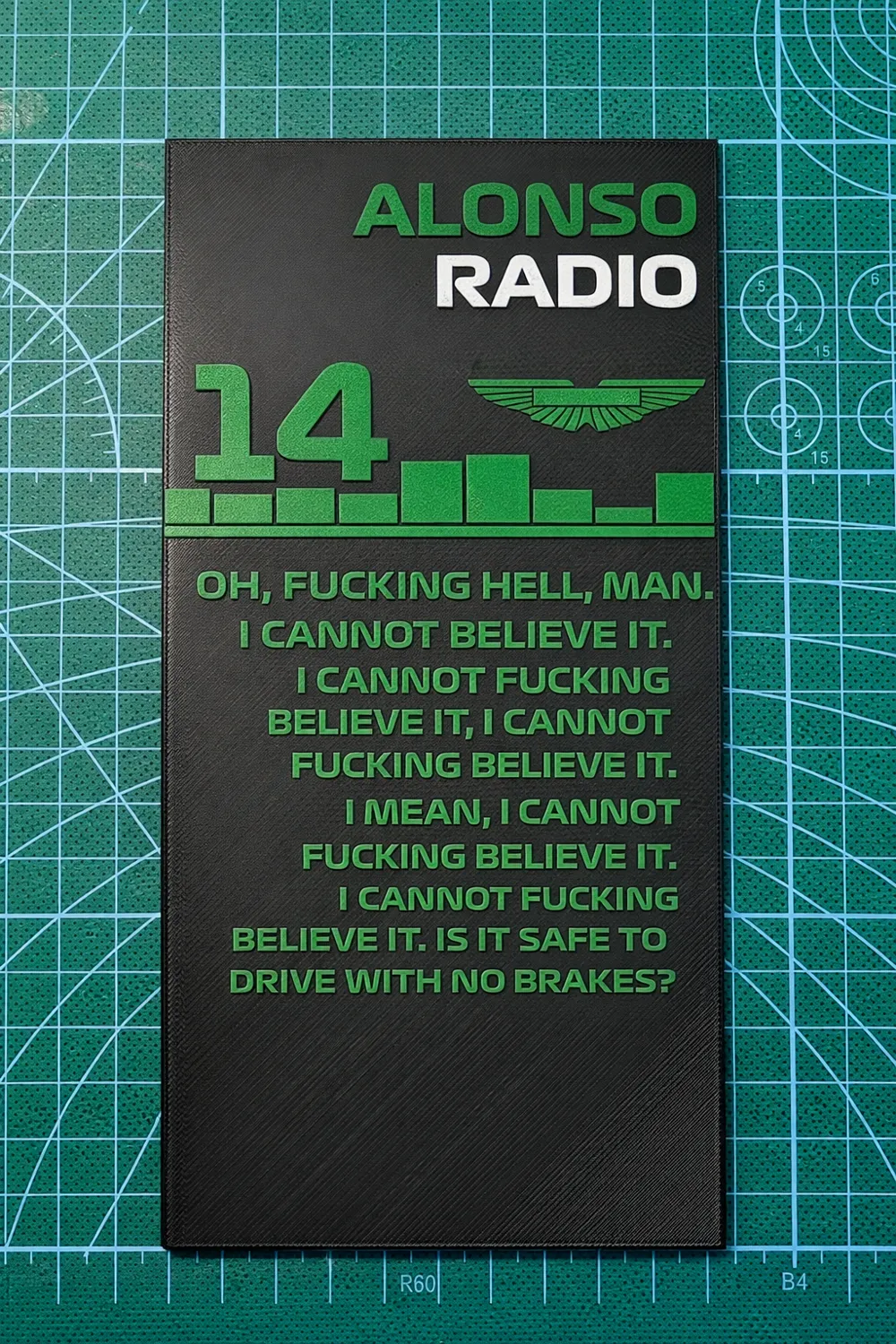 TEAM RADIO ALONSO 02 (2025) - Free 3D Print Model - MakerWorld