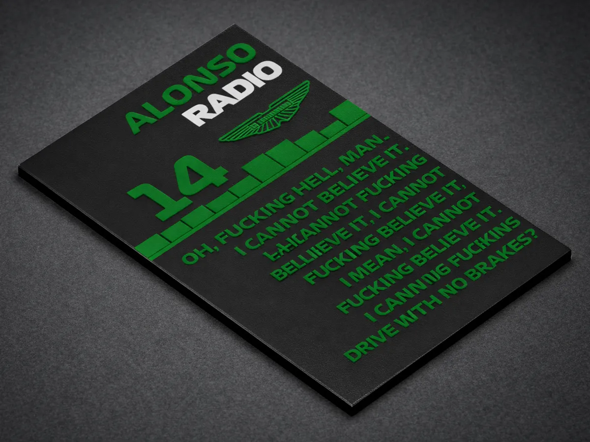 TEAM RADIO ALONSO 02 (2025) - Free 3D Print Model - MakerWorld