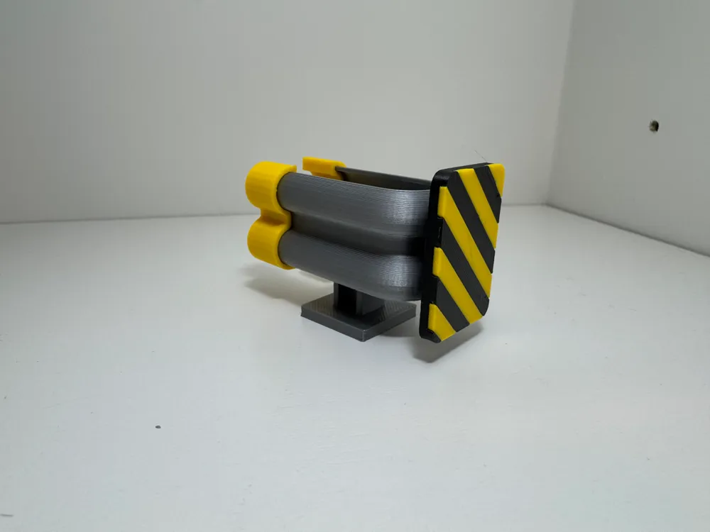 Corrugated Guardrail - US Road Mini Barriers by 3D Print Creative ...
