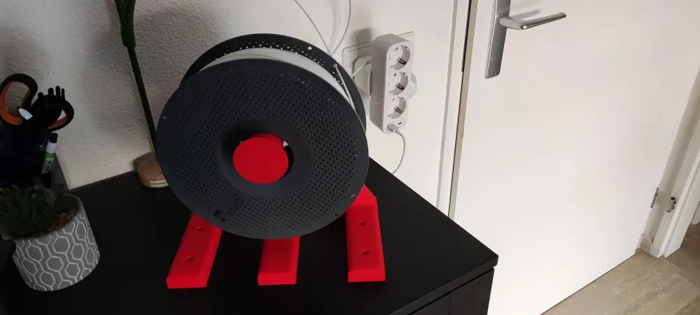 Stable & Strong Filament Spool Rewinder Base - Free 3D Print Model ...