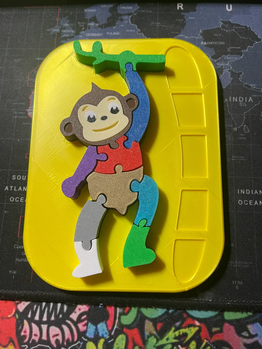 Monkey - puzzle for kids by intommy - MakerWorld
