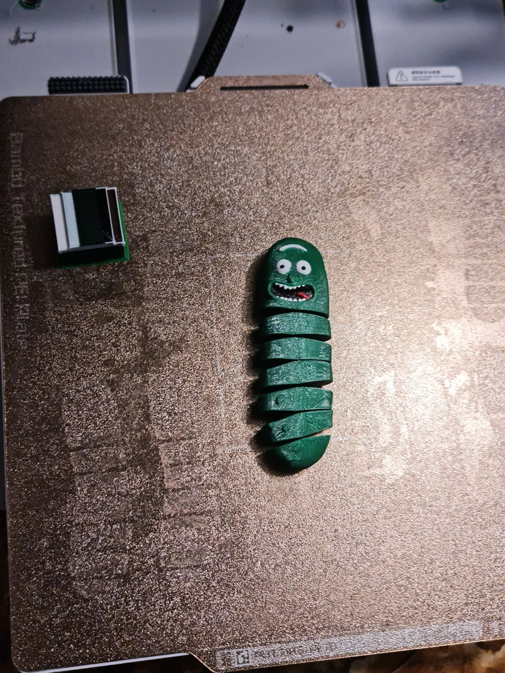 One Bigger Flexi Pickle Rick Painted Remixed by DeepDom69 MakerWorld ...