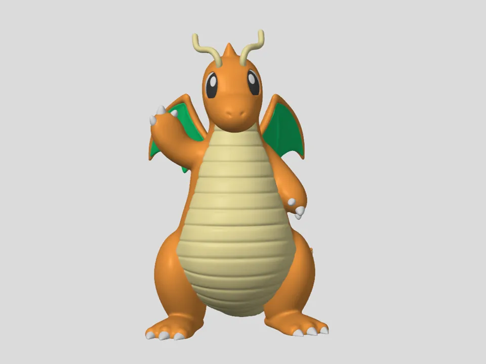 Dragonite Multicolor - Free 3D Print Model - MakerWorld