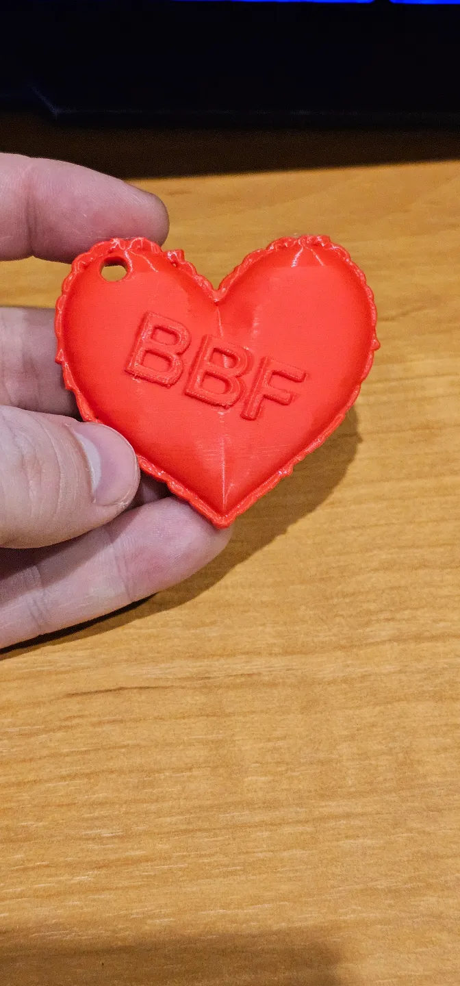 BBF Best Boyfriend heart keychain Valentine's Day by Emashi - MakerWorld