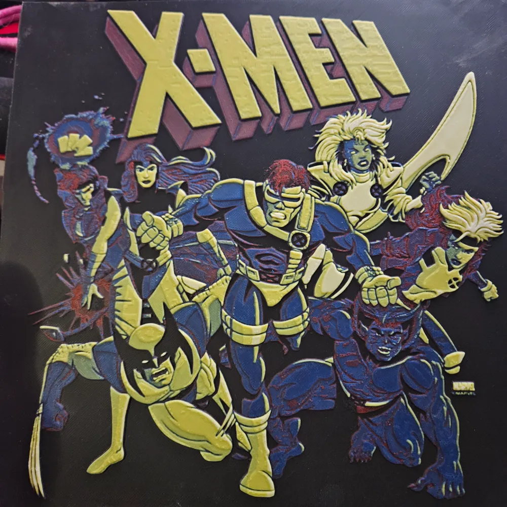 Xmen cartoon hueforge by Misterdoctor - MakerWorld