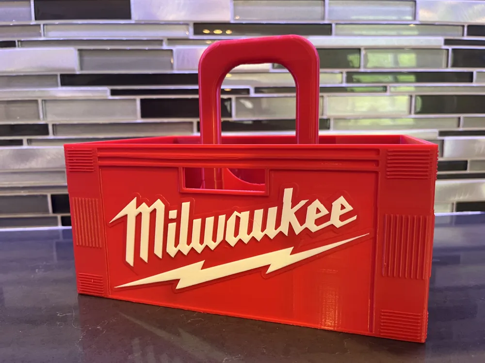 Milwaukee beer crate Remixed by Jonathan MakerWorld: Download Free 3D ...