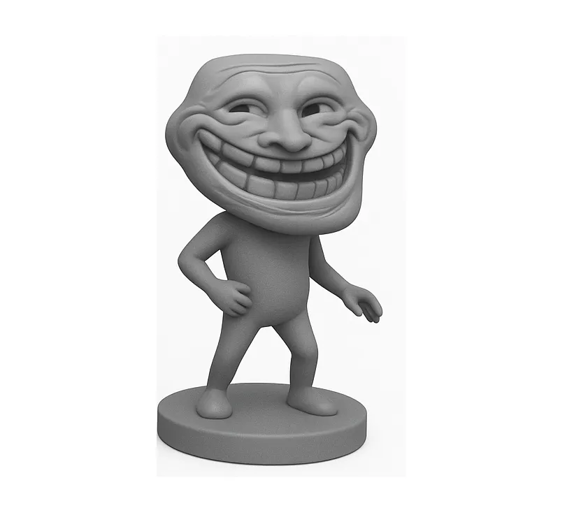 Trollface by Senki_86 MakerWorld: Download Free 3D Models