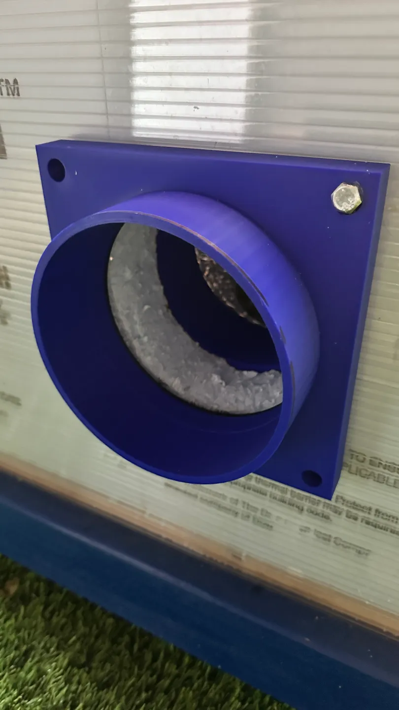 AC Infinity Six Inch flange and filter screen ring by Mauka - MakerWorld