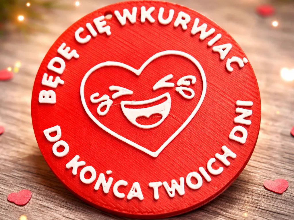 Funny Heart Keychain – 3D Print - Free 3D Print Model - MakerWorld