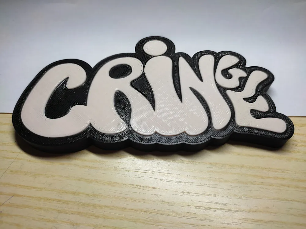 Decorative writing (cringe) by Ambro Art - MakerWorld