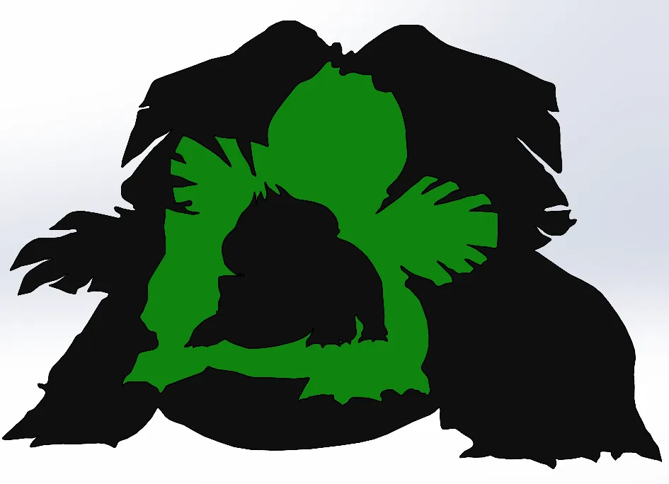 Pokémon Venusaur Evolution 2D Art by ARNZI - MakerWorld