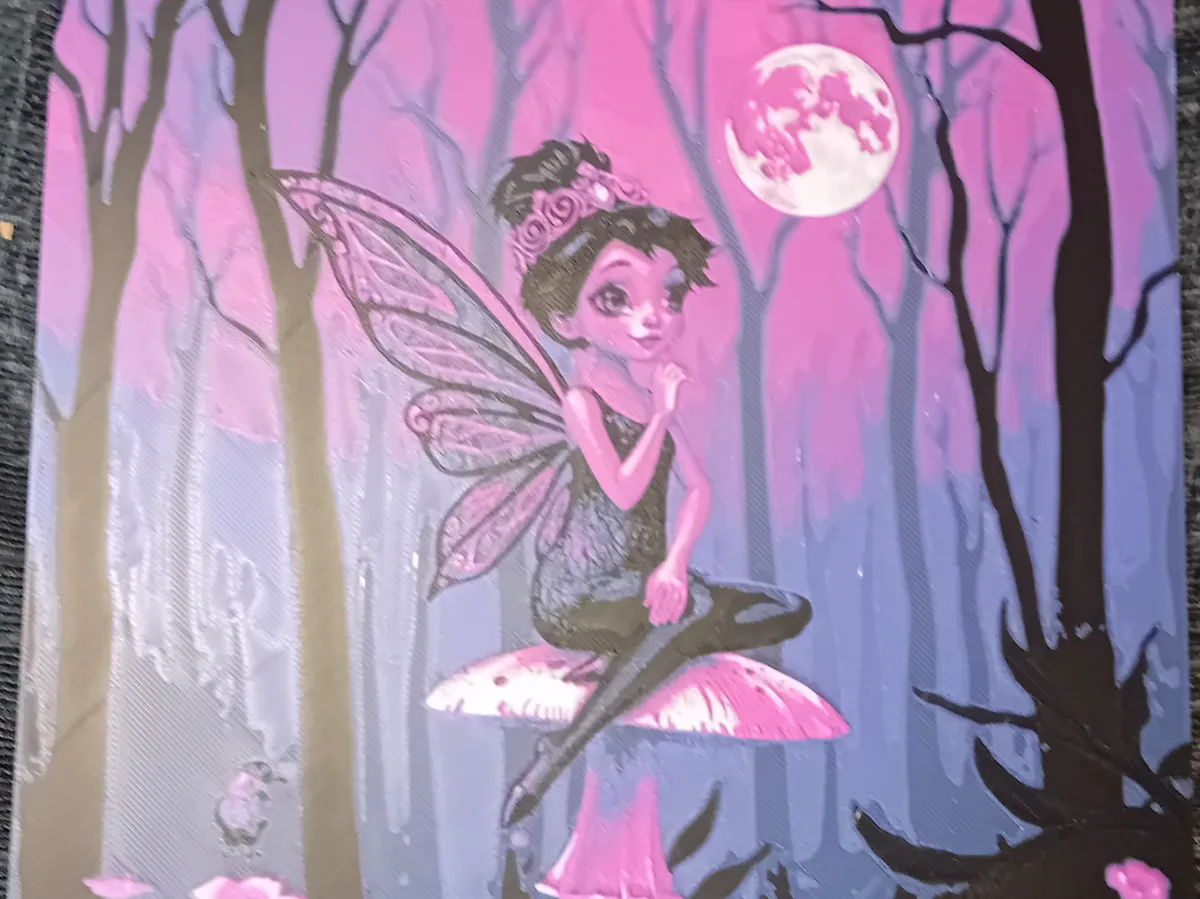 Fairy at night hueforge-hue forge of cute fairy by Satan Studio ...