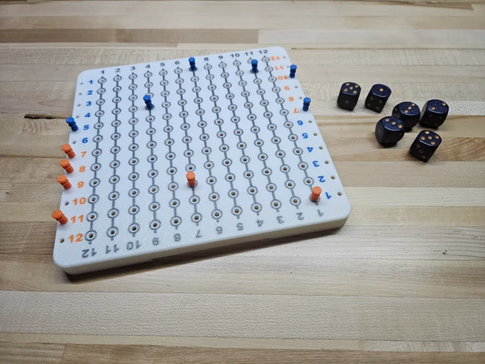 12x12 Dice Game by Shaztech.info MakerWorld: Download Free 3D Models