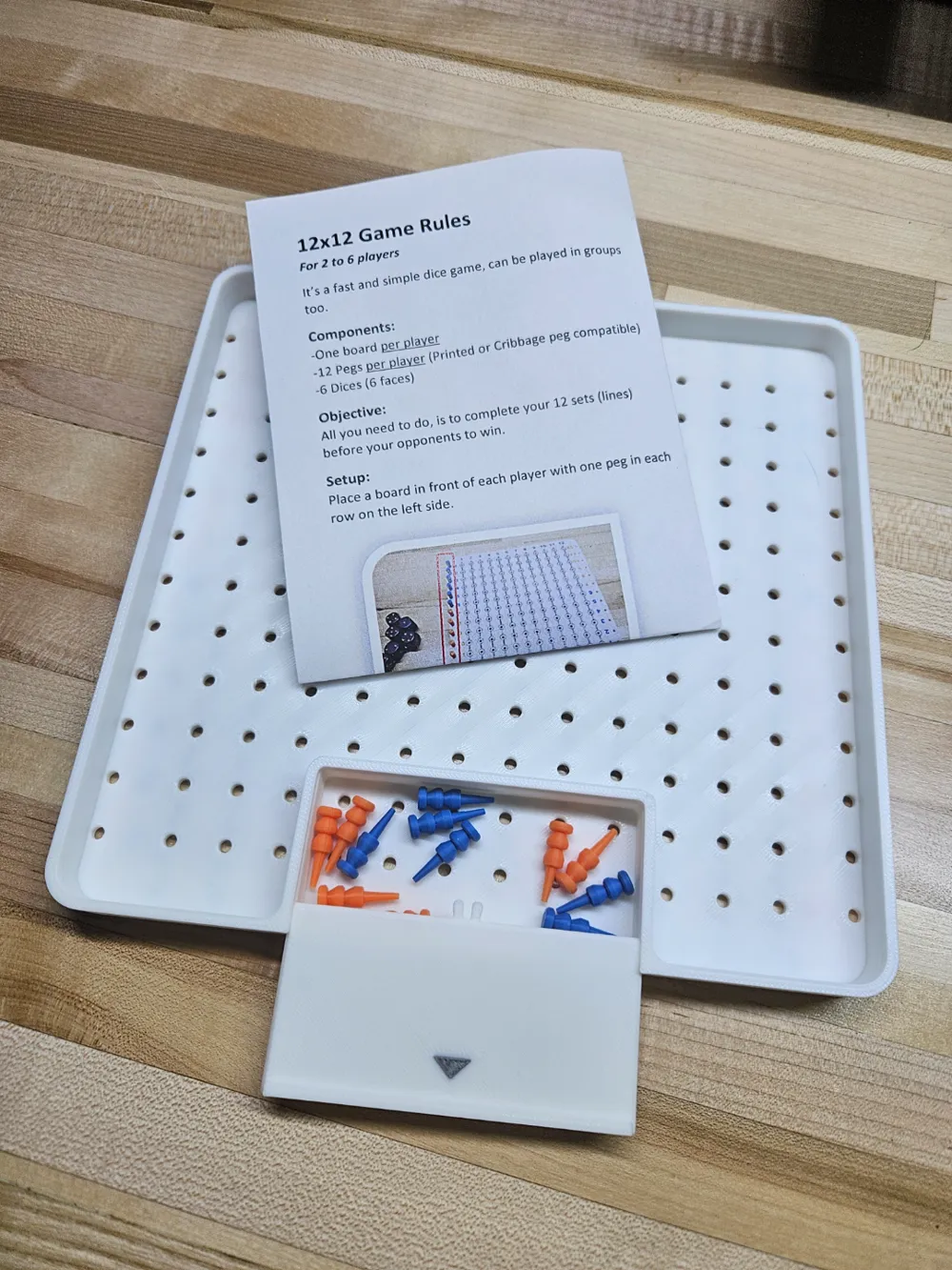 12x12 Dice Game - Free 3D Print Model - MakerWorld