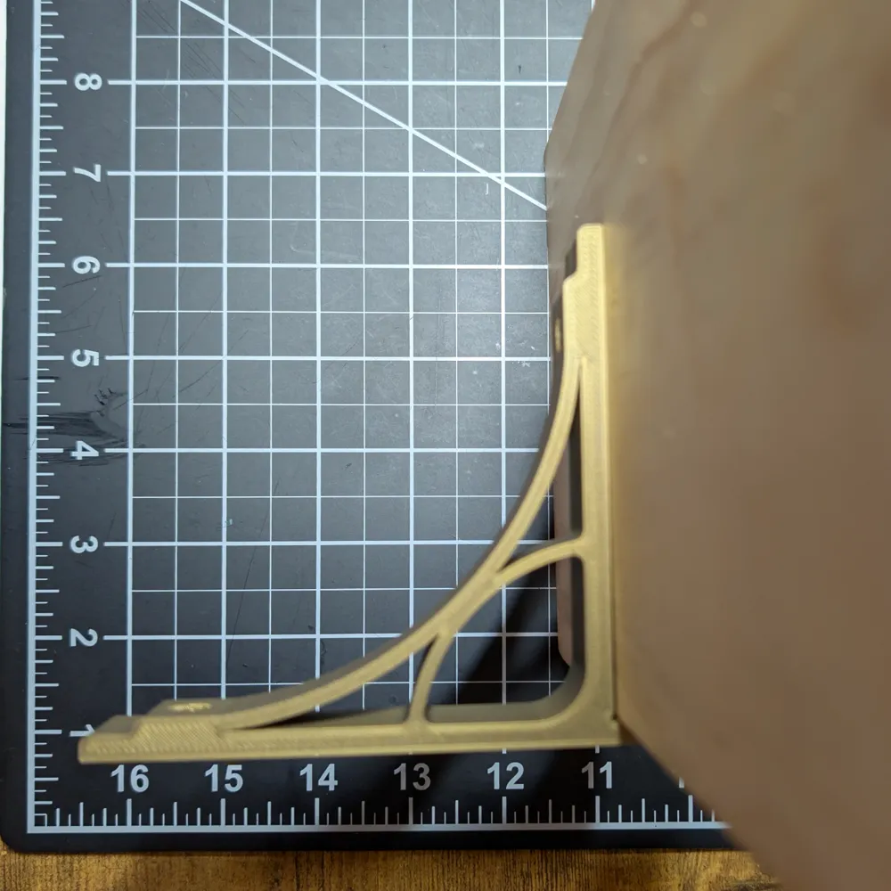 Arc Support Shelf Bracket by Trouble_Man - MakerWorld