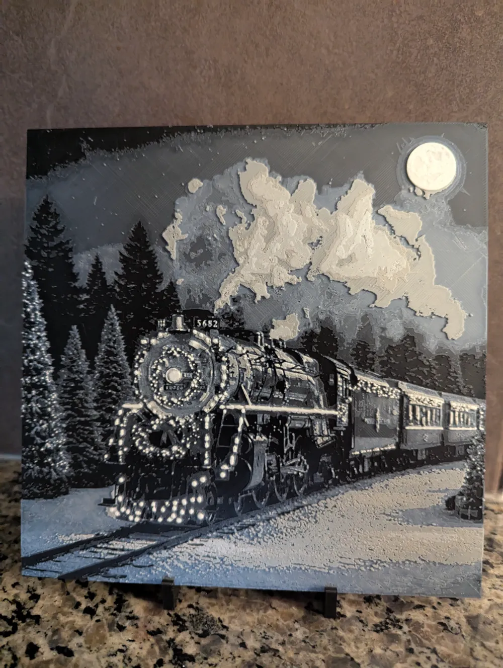 Polar Express Hueforge - Free 3D Print Model - MakerWorld
