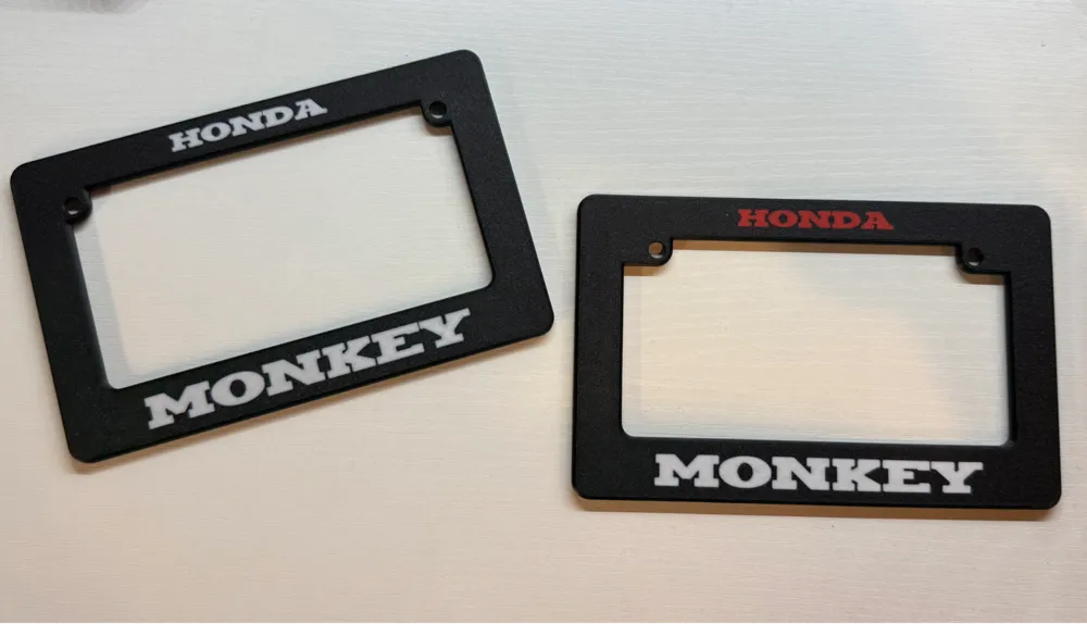 Honda Monkey US License Plate Frame by Whimsii3D - MakerWorld