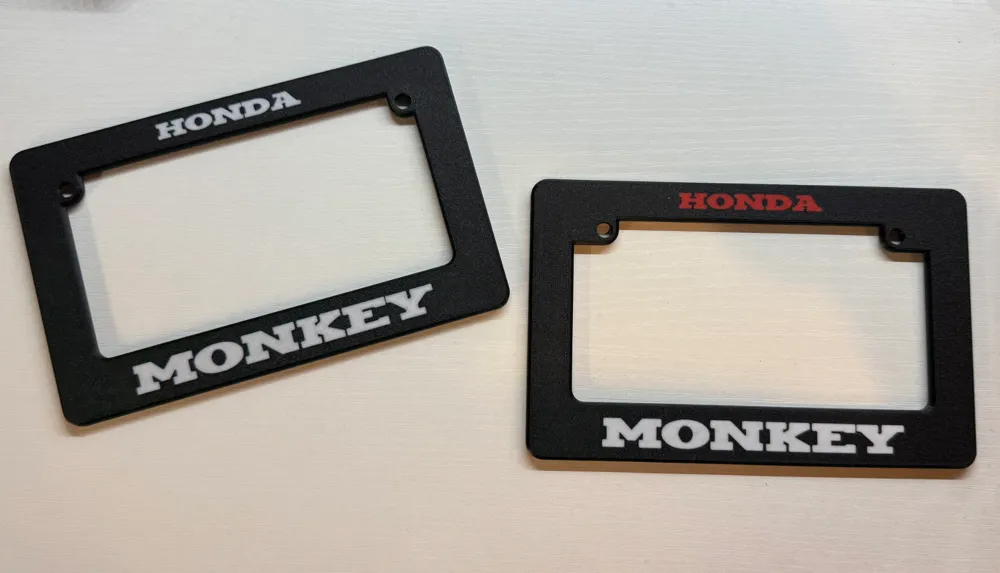 Honda Monkey US License Plate Frame by Whimsii3D - MakerWorld