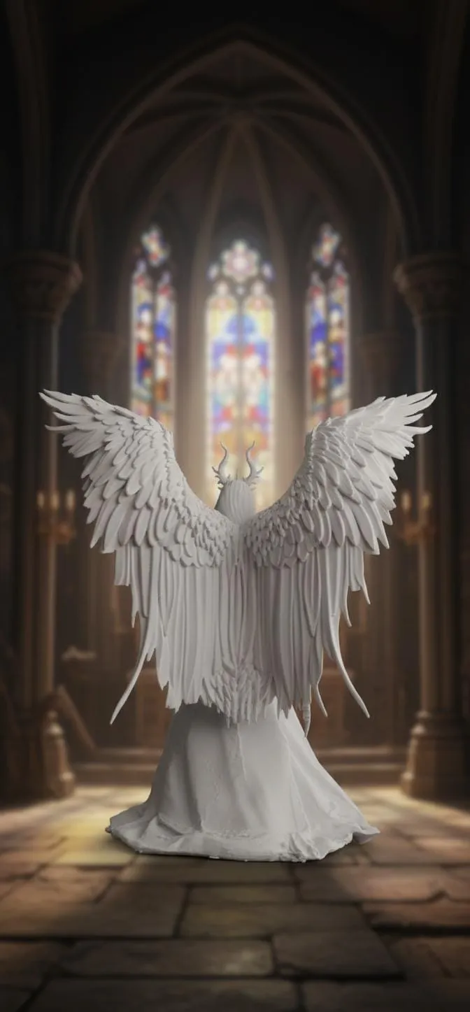 Gothic Angel (Angelo Gotico) - Free 3D Print Model - MakerWorld