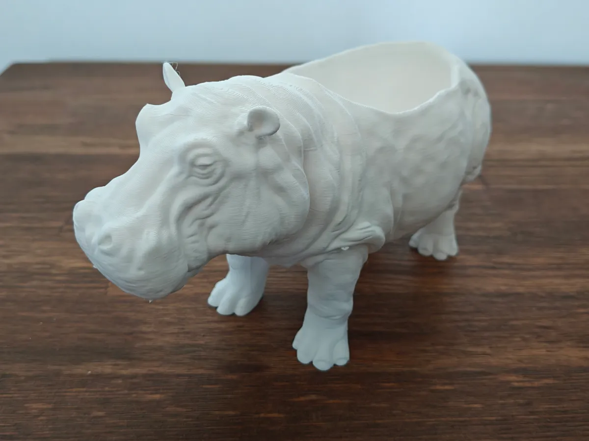 Detailed Hippopotamus Desk Organizer Hippo Bowl - Free 3D Print Model ...