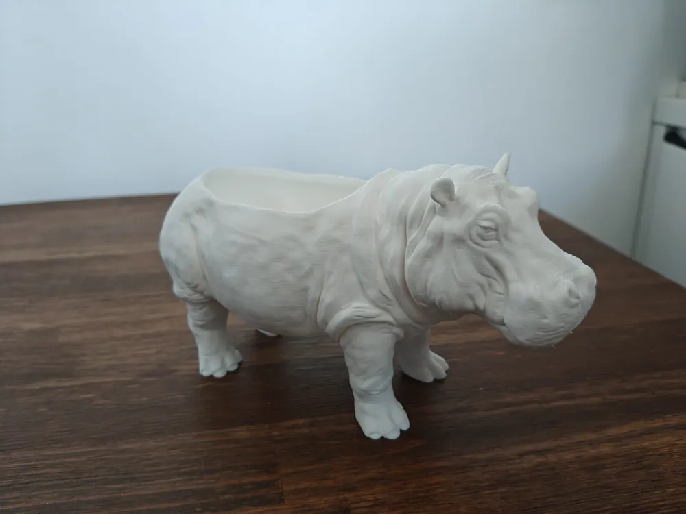 Detailed Hippopotamus Desk Organizer Hippo Bowl - Free 3D Print Model ...