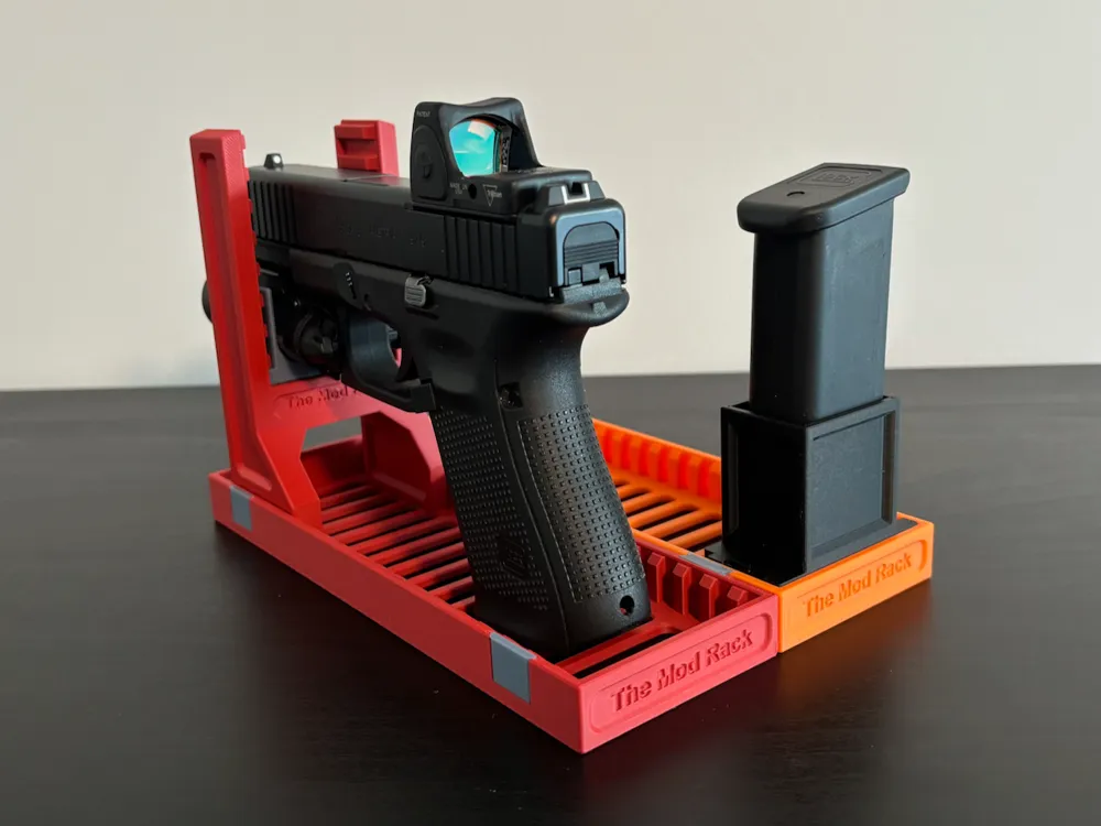 The Mod Rack handgun storage system - Free 3D Print Model - MakerWorld