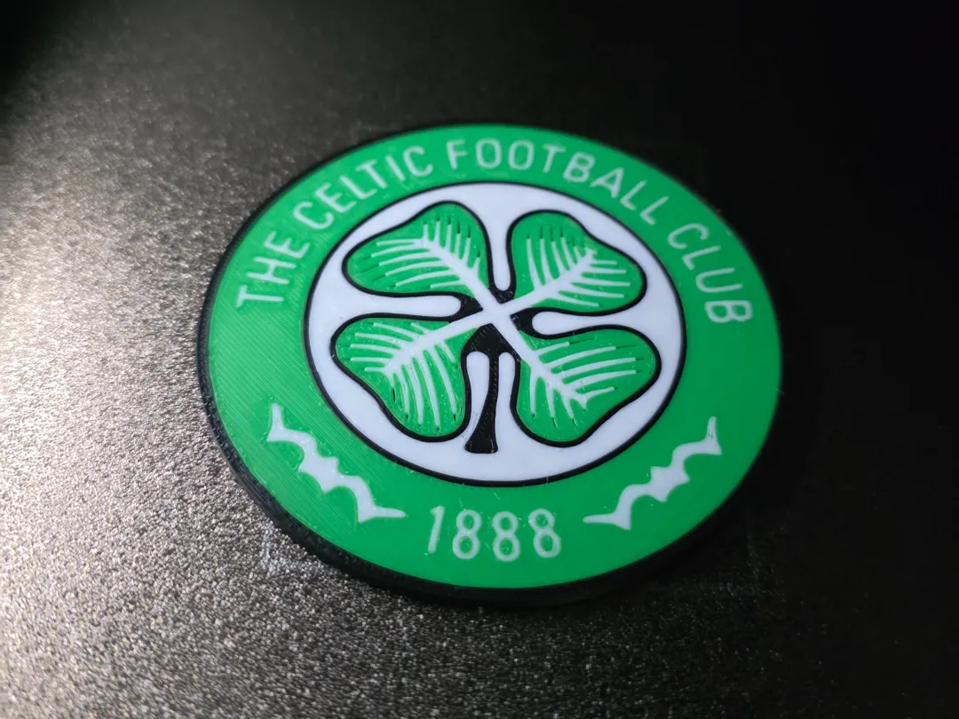 Celtic FC Green and White Coaster - Free 3D Print Model - MakerWorld