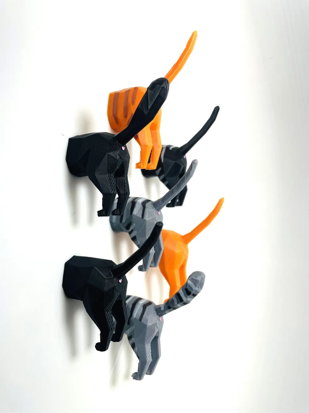 Imán de traserito de gato de bajo poligonaje - Modelo de impresión 3D ...