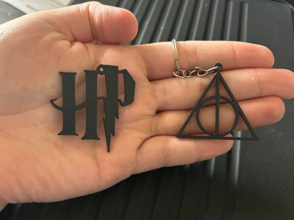 Harry Potter and Deathly Hallows Keychains - Free 3D Print Model ...