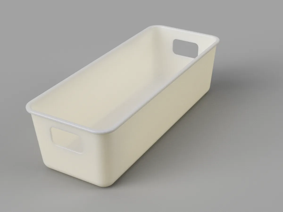 Long Rectangular Plastic Drawer Storage Box for Kitchen Tabletop ...
