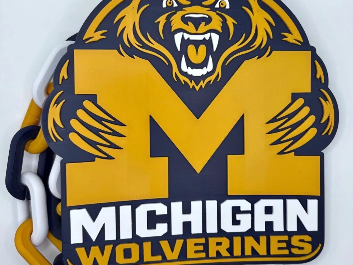 MICHIGAN WOLVERINES HYPE CHAIN - Free 3D Print Model - MakerWorld