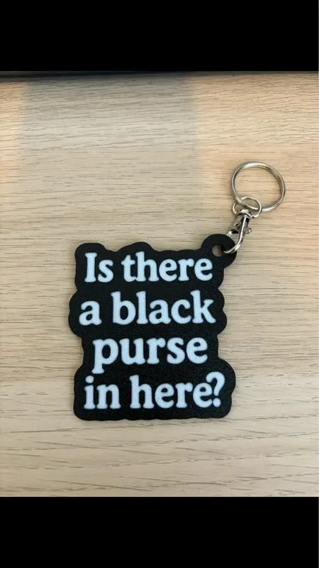 Chit "Black Purse" Keychain/Bag tag by Doodle Designs MakerWorld ...