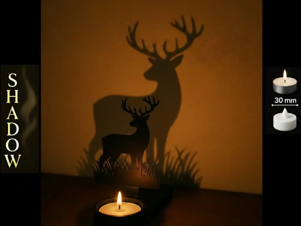 Shadow Art - Deer Life - Free 3D Print Model - MakerWorld