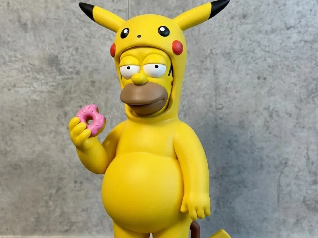 Homerchu – Figura de Homer inspirada en Pikachu - Modelo de impresión ...