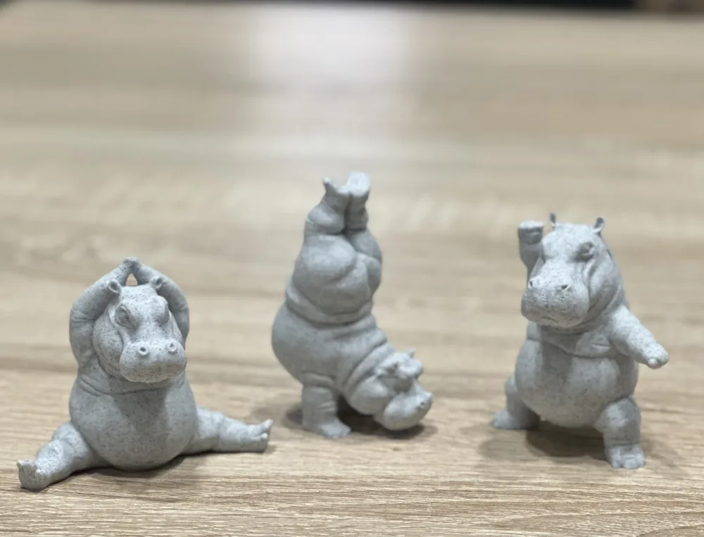 Hippo yoga (funny pose) - Free 3D Print Model - MakerWorld