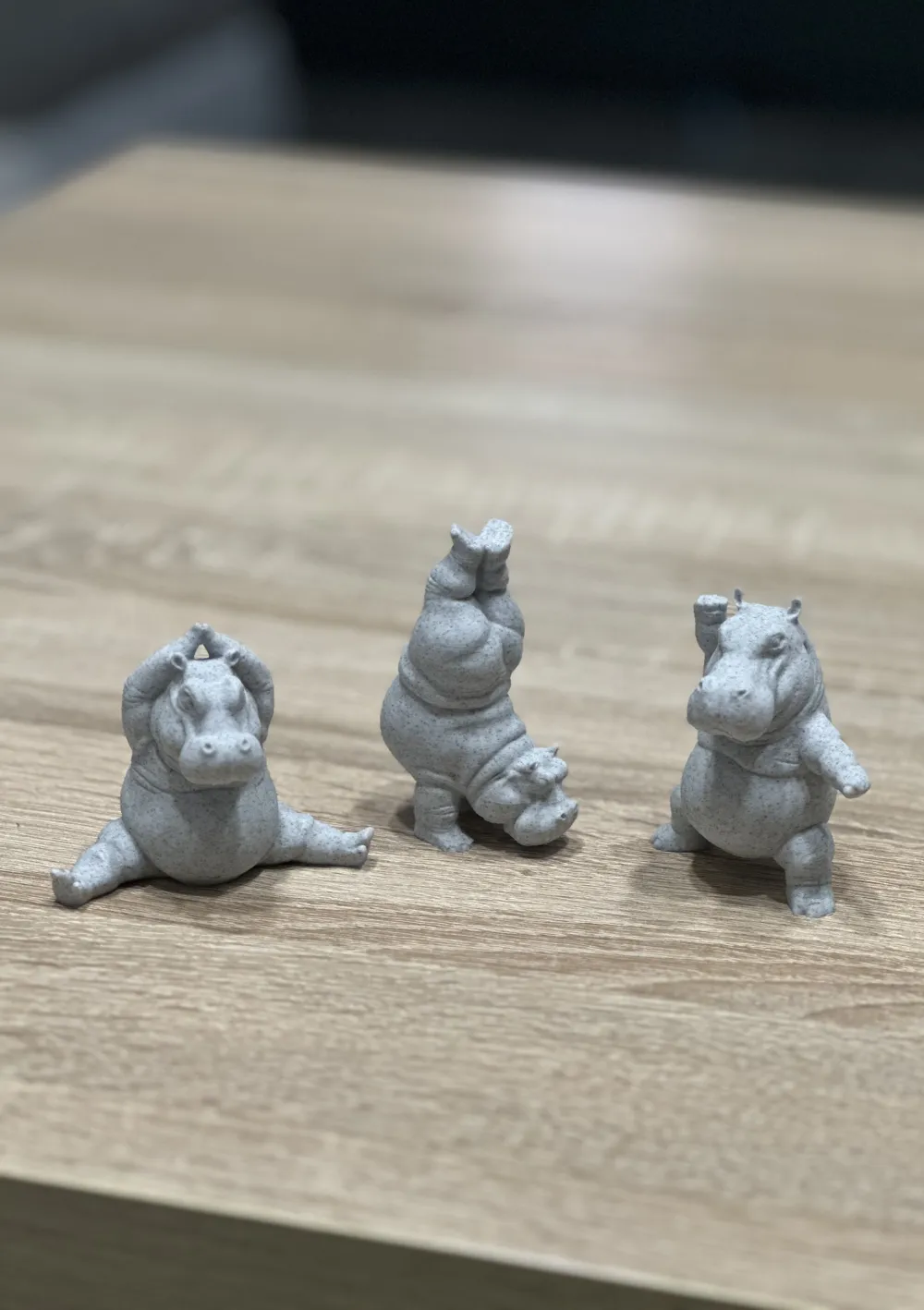 Hippo yoga (funny pose) - Free 3D Print Model - MakerWorld