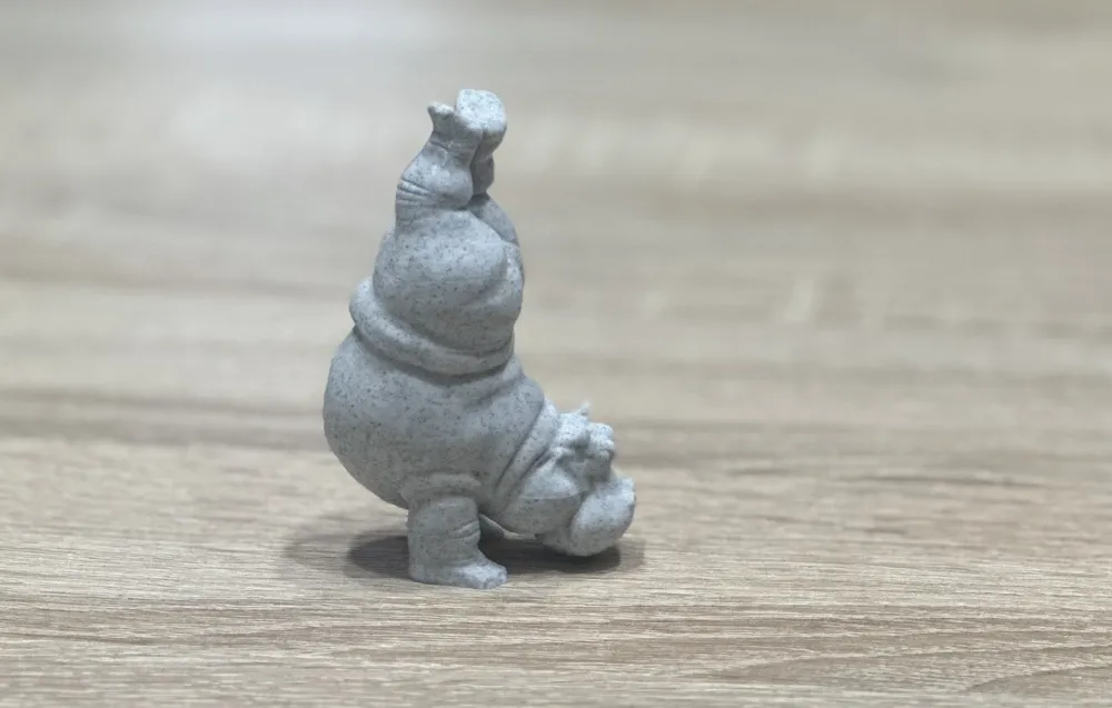 Hippo yoga (funny pose) - Free 3D Print Model - MakerWorld