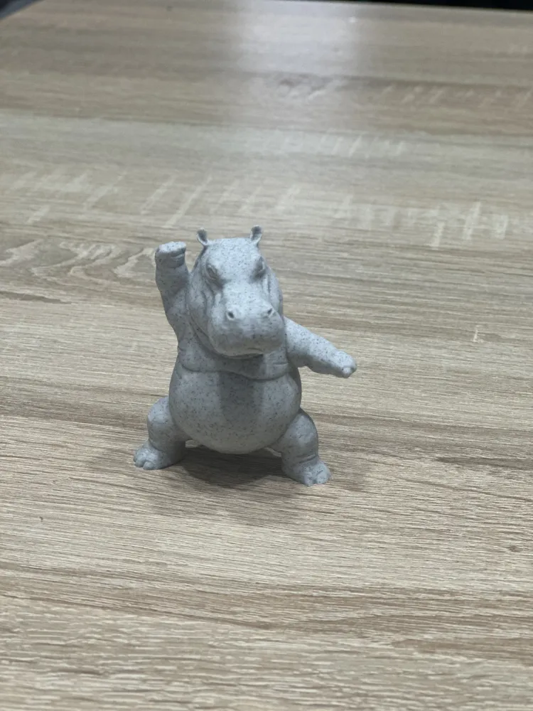 Hippo yoga (funny pose) - Free 3D Print Model - MakerWorld