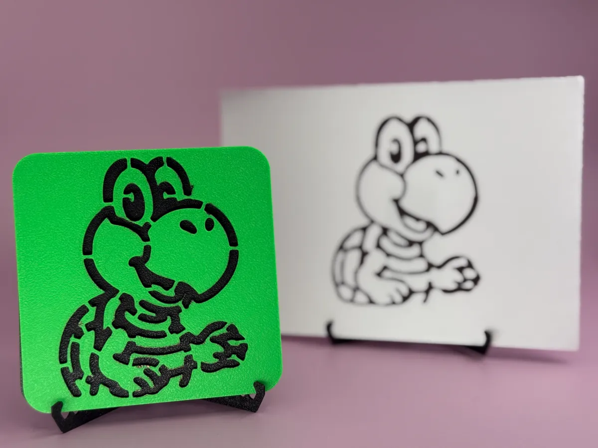 Koopa Troopa - drawing stencil for kids - Free 3D Print Model - MakerWorld
