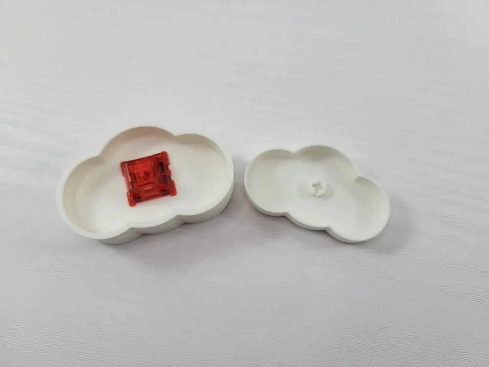 Kawaii Cloud Fidget Clicker Keyboard By Stemstarters Makerworld