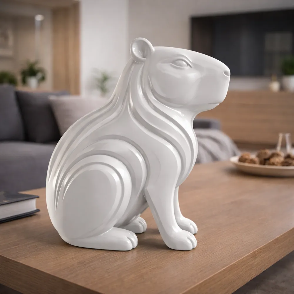 Capybara Skulptur – Modernes Minimalistisches 3D-Modell – Kostenloses ...