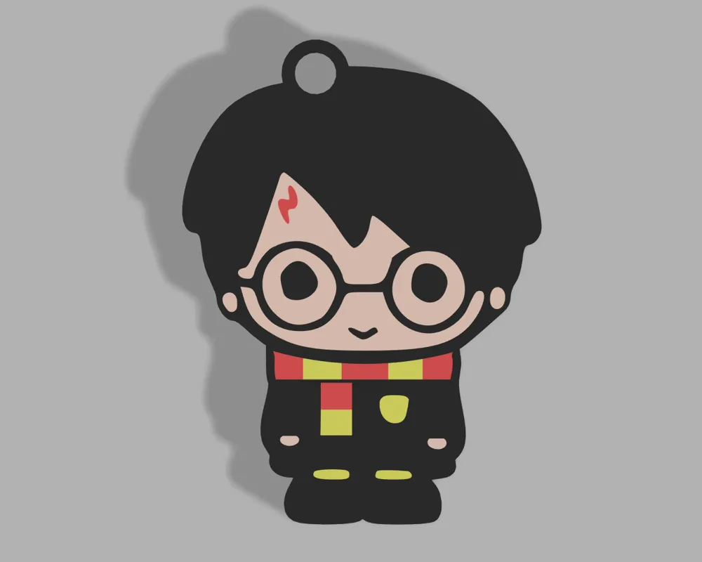 Harry Potter - Harry - keychain 4 colors by jakubhroch - MakerWorld