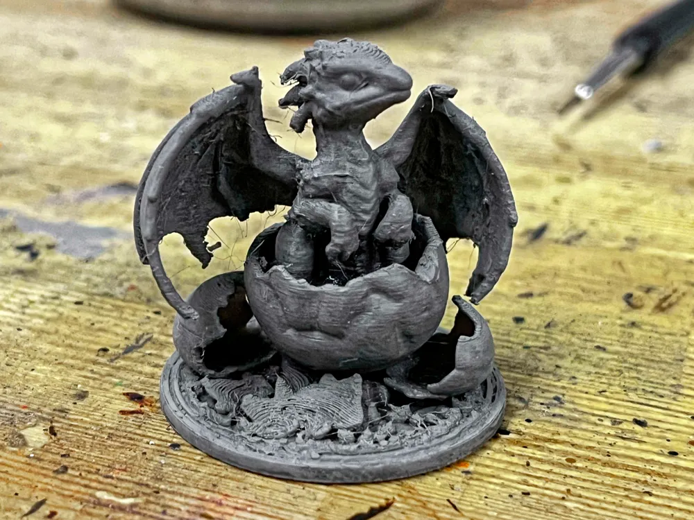 Dragon Hatchling Emerging from Egg DnD etc by Redsing_ART MakerWorld ...