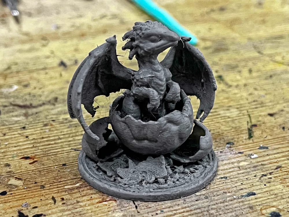 Dragon Hatchling Emerging from Egg DnD etc by Redsing_ART MakerWorld ...