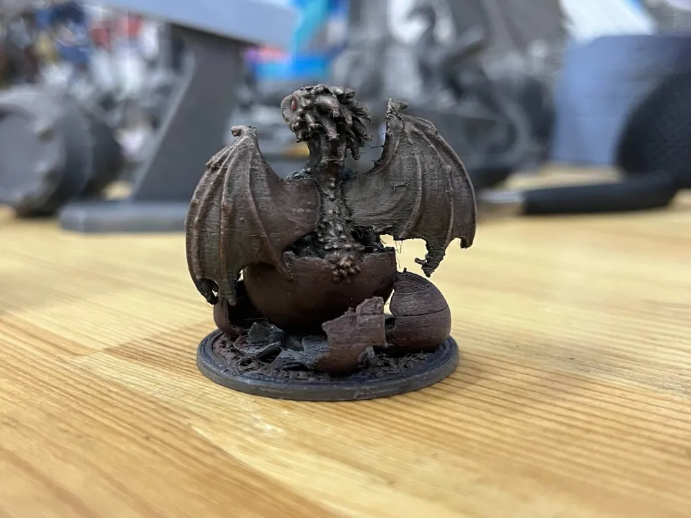 Dragon Hatchling Emerging from Egg DnD etc by Redsing_ART MakerWorld ...